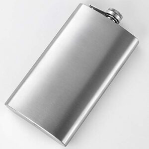 YFS Flask 12oz Steel Stainless Liquor for Men Drinking of Alcohol Whiskey Gift for Men, Leak Proof Pocket Hip Flask with Funnel