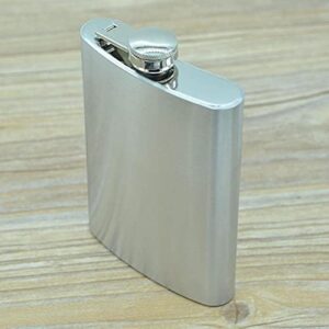 8oz Stainless Steel Portable Hip Flask Flagon Wine Whiskey Pot Cover Bottle Funnel Travel Drinkware Wine Cup