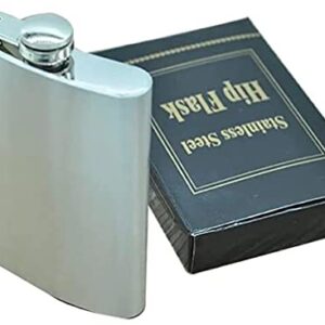 8oz Stainless Steel Portable Hip Flask Flagon Wine Whiskey Pot Cover Bottle Funnel Travel Drinkware Wine Cup