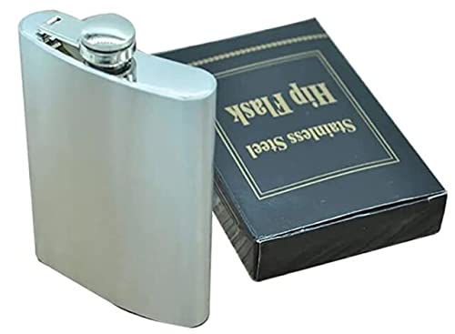 8oz Stainless Steel Portable Hip Flask Flagon Wine Whiskey Pot Cover Bottle Funnel Travel Drinkware Wine Cup