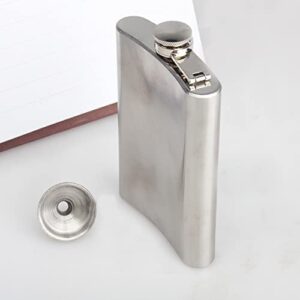 8oz Stainless Steel Portable Hip Flask Flagon Wine Whiskey Pot Cover Bottle Funnel Travel Drinkware Wine Cup