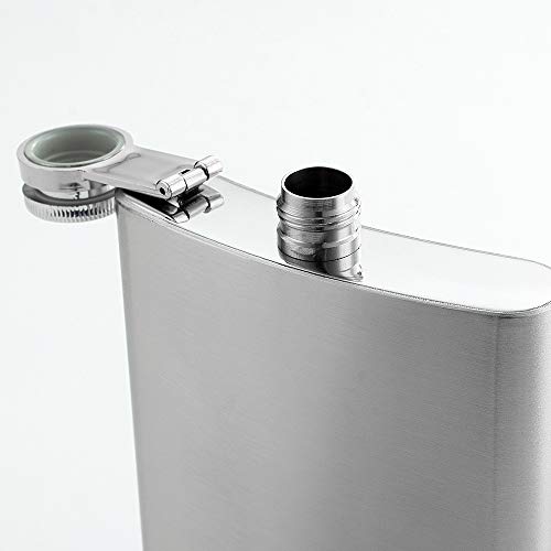 YWQ Solid Flasks Stainless Steel Flask & Funnel Set, 8 oz