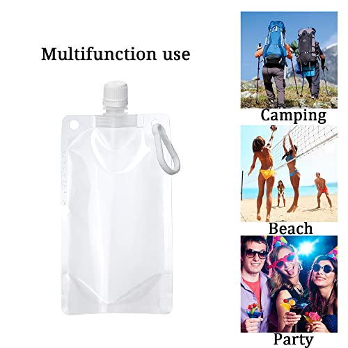 Hillside-Kit Plastic Flasks Concealable and Reusable Drink Bags 8OZ Leak-Proof BPA-Free Flasks for Travel Outdoor Sports