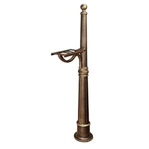 special lite products spk-600-brz ashland decorative mailbox post, hand rubbed bronze