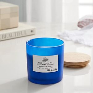 Michaels Bulk 8 Pack: Blue Cedar & Fig Wooden Wick Jar Candle by Ashland®