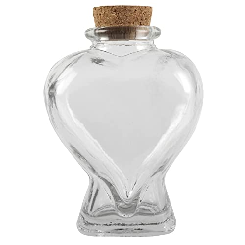 Michaels Bulk 12 Pack: Heart-Shaped Glass Bottle by Ashland™