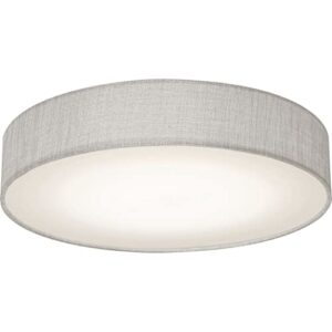 aspect aldf2032lajd1gy ashland led flush mount, 20″, grey linen