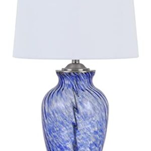 28" Height Ashland Sky Blue Glass Table Lamp