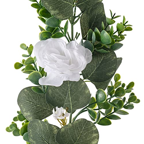 Michaels 6ft. White Rose Foliage Garland by Ashland®