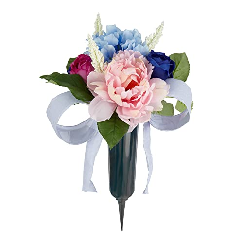 Michaels Pink & Blue Peony, Rose & Hydrangea Cone by Ashland®