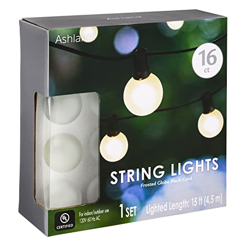 Ashland Michaels 16ct. Frosted Globe String Lights