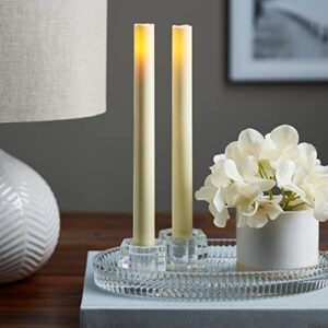 Ashland Michaels 9”; Cream Flameless LED Taper Candles, 2ct