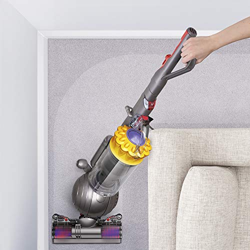 Dyson Ball Multi Floor, Upright Vacuum Cleaner, Powerful Suction, HEPA Filter, Self Adjusting Cleaner Head, Instant Release Wand, Bagless, Width Cleaning Path, Iron/Yellow, Bundle W/GM Cleaning Brush