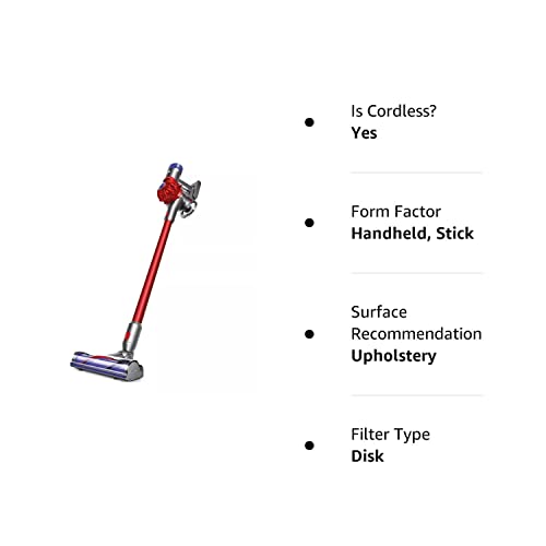 Dyson V8 Origin Strong Suction Cordless Stick Vacuum Cleaner - Red