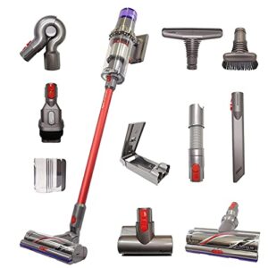 dyson v11 animal+ cordless red wand stick vacuum cleaner with 10 tools including high torque cleaner head | rechargeable, cord-free, lightweight, powerful suction | limited red edition