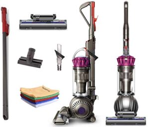 flagship dyson ball multi floor upright vacuum cleaner:high performance, hepa filter, bagless height adjustment, strong suction, telescopic,self propelled, rotating brush +hubxcel one microfiber cloth