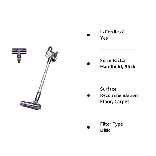 Dyson V7 Allergy HEPA Cord-Free Stick Vacuum Cleaner, White