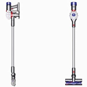 Dyson V7 Allergy HEPA Cordless Stick Vacuum Cleaner: Bagless Ergonomic, Telescopic Handle, Rechargeable, Carpet/Edge Cleaning, Height Adjustable Battery Operated (Silver)