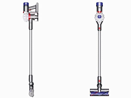 Dyson V7 Allergy HEPA Cordless Stick Vacuum Cleaner: Bagless Ergonomic, Telescopic Handle, Rechargeable, Carpet/Edge Cleaning, Height Adjustable Battery Operated (Silver)