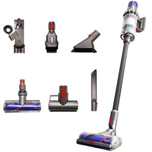 dyson cyclone v10 total clean+ with mini motorized tool and mini soft dusting brush, cord-free stick vacuum cleaner, lightweight, cordless (renewed)