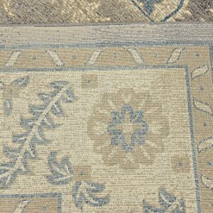 Unique Loom Salzburg Collection Classic Traditional Design Oriental Inspired Border Area Rug, 9 ft x 12 ft, Gray/Beige