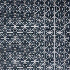 Unique Loom Uptown Collection by Jill Zarin Collection Geometric Modern Navy Blue Area Rug (8' 0 x 10' 0)