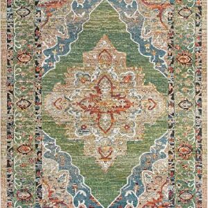 Unique Loom Isabella Collection Area Rug - Rossellini (10' x 14' Rectangle, Green/Blue)