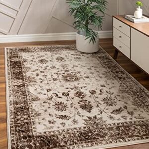 Unique Loom Rushmore Collection Area Rug - Lincoln (10' x 14' Rectangle, Cream/Beige)