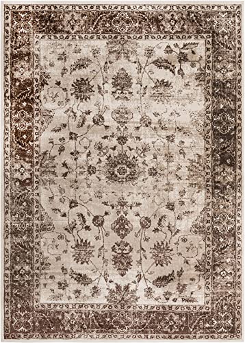 Unique Loom Rushmore Collection Area Rug - Lincoln (10' x 14' Rectangle, Cream/Beige)