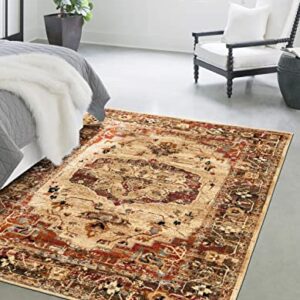 Unique Loom Saturn Collection Area Rug - Outlook (Rectangular 9' 0" x 12' 0", Cream/ Black)