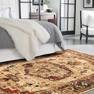 Unique Loom Saturn Collection Area Rug - Outlook (Rectangular 9' 0" x 12' 0", Cream/ Black)