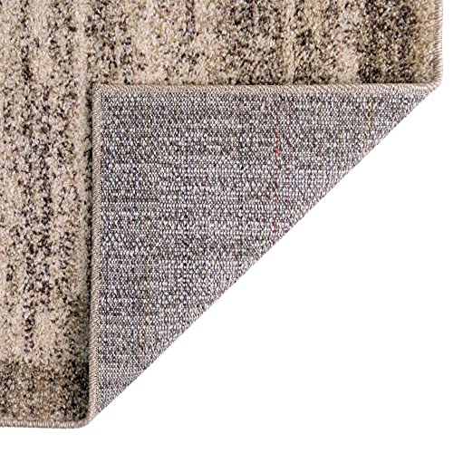 Unique Loom Del Mar Collection Area Rug-Transitional Inspired with Modern Contemporary Design, 10' 0 x 13' 0 Rectangular, Beige/Tan