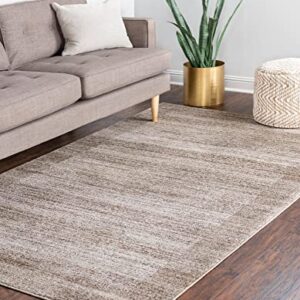 Unique Loom Del Mar Collection Area Rug-Transitional Inspired with Modern Contemporary Design, 10' 0 x 13' 0 Rectangular, Beige/Tan