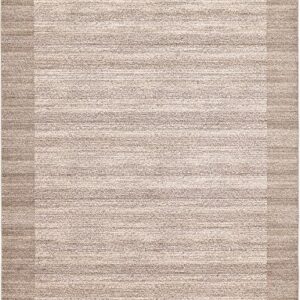 Unique Loom Del Mar Collection Area Rug-Transitional Inspired with Modern Contemporary Design, 10' 0 x 13' 0 Rectangular, Beige/Tan