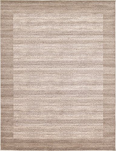 Unique Loom Del Mar Collection Area Rug-Transitional Inspired with Modern Contemporary Design, 10' 0 x 13' 0 Rectangular, Beige/Tan