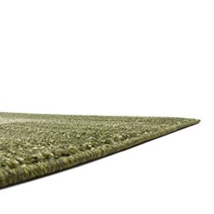 Unique Loom Del Mar Collection Area Rug-Transitional Inspired with Modern Contemporary Design, 8' 0 x 11' 4 Rectangular, Light Green/Beige