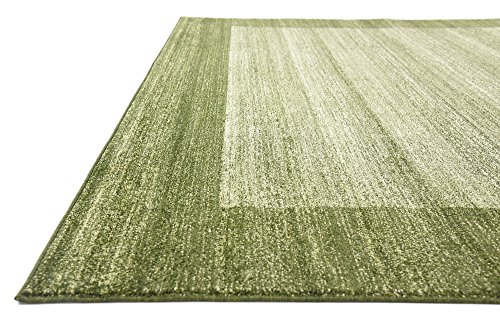 Unique Loom Del Mar Collection Area Rug-Transitional Inspired with Modern Contemporary Design, 8' 0 x 11' 4 Rectangular, Light Green/Beige