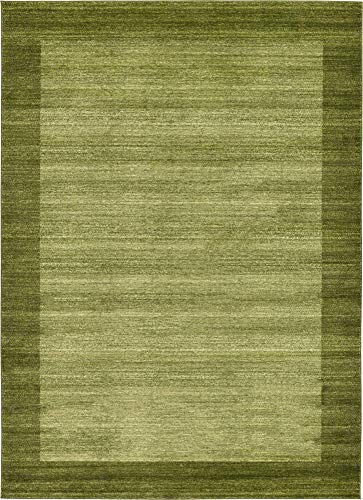 Unique Loom Del Mar Collection Area Rug-Transitional Inspired with Modern Contemporary Design, 8' 0 x 11' 4 Rectangular, Light Green/Beige