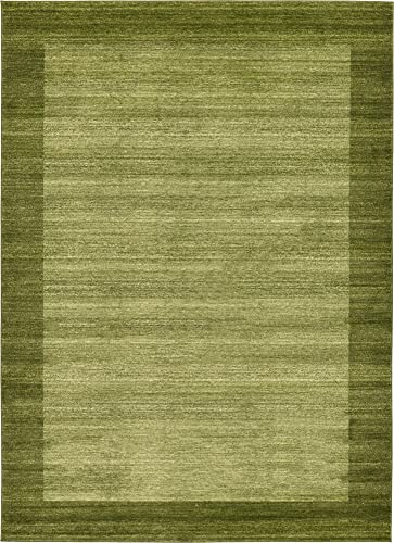 Unique Loom Del Mar Collection Area Rug-Transitional Inspired with Modern Contemporary Design, 8' 0 x 11' 4 Rectangular, Light Green/Beige