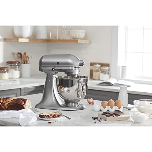 KitchenAid KSM150PSCU Artisan Series 5-Qt. Stand Mixer with Pouring Shield - Contour Silver