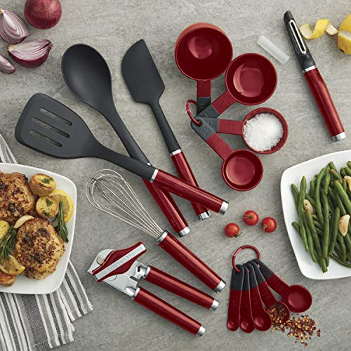 KitchenAid Classic Tool and Gadget Set, 15-Piece, Empire Red