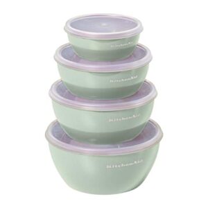 kitchenaid prep bowls with lids, set of 4, pistachio,32 oz