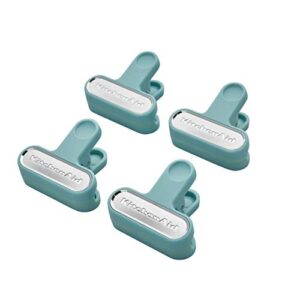 kitchenaid classic small bag clips, set of 4, aqua sky