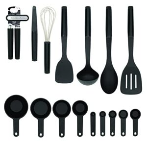 kitchenaid universal tool and gadget set, 16 piece, black