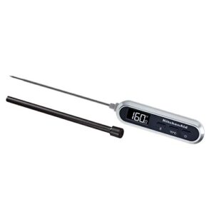 kitchenaid kq905 rapid response digital kitchen and food thermometer, temperature range: -4f to 482f/-20c to 250c, black