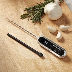 KitchenAid KQ905 Rapid Response Digital Kitchen and Food Thermometer, TEMPERATURE RANGE: -4F to 482F/-20C to 250C, Black