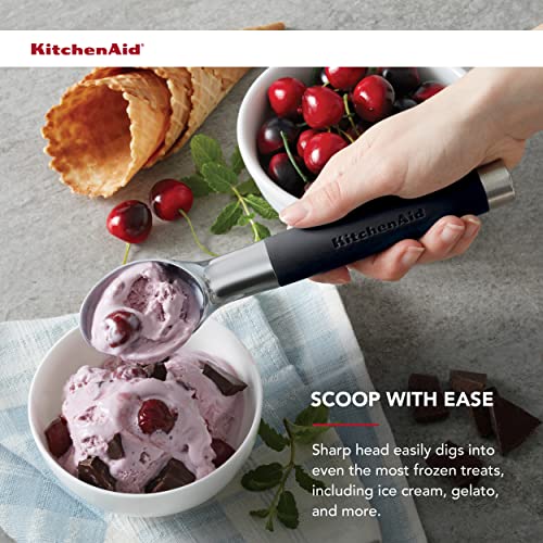 KitchenAid Gourmet Ice Cream Scoop, One Size, Matte Black