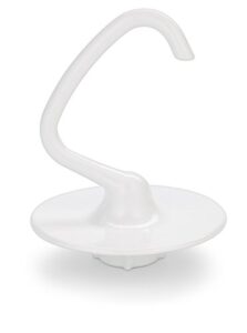 kitchenaid coated ‘c’ dough hook for tilt head stand mixers, 3.5 qt, white