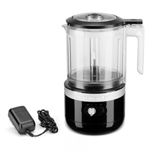 kitchenaid cordless 5 cup food chopper, kfcb529qob onyx black