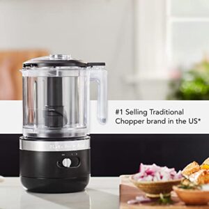 KitchenAid Cordless 5 Cup Food Chopper, KFCB529QOB Onyx Black